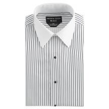 David's Formal Wear - Andrew Fezza Black Striped Lay Down Collar Tuxedo ...